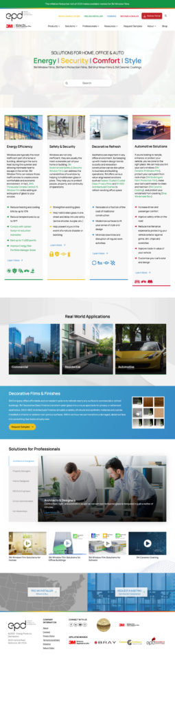 Energy Products Distribution Website | Xponent21